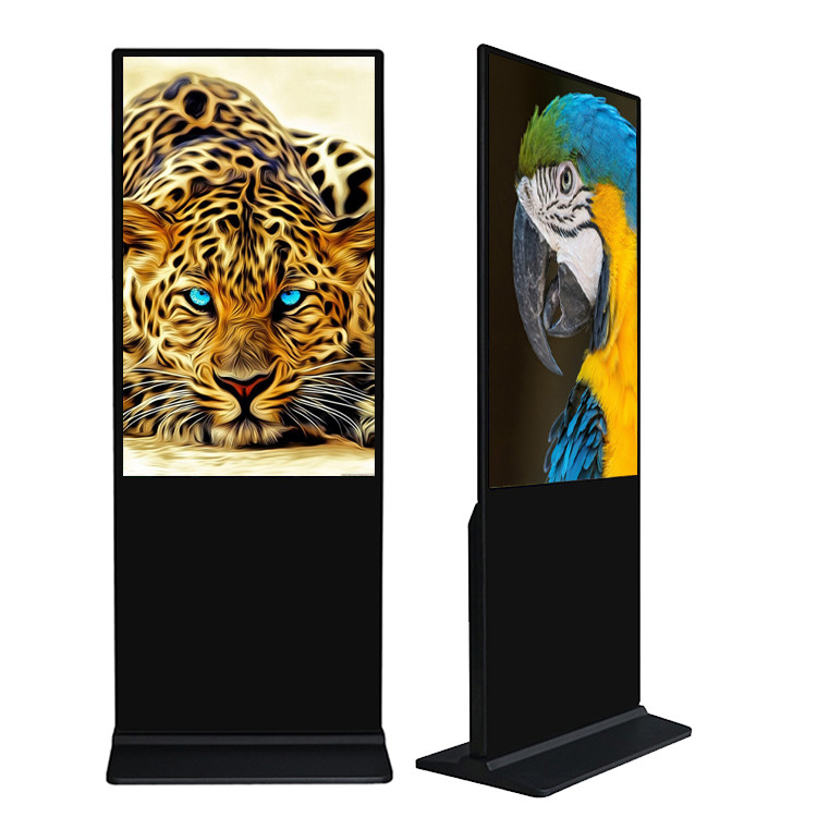 1920×1080 Indoor Floor Standing Digital Signage 55 Inch Size